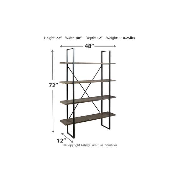 Signature Design by Ashley Macmillan Black and Grey Wood and Metal ...