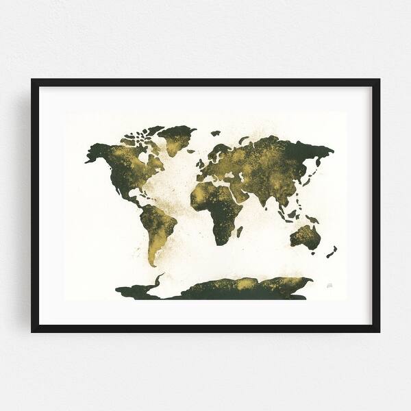 World Map Gold Dust Maps Dorm Art Globe Art Print/Poster - Bed Bath ...