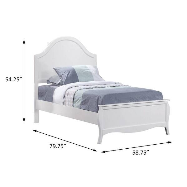 Chloe White Full Size Panel Bed - Bed Bath & Beyond - 39721208