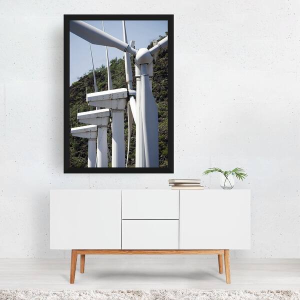Wind turbines at the Ascension Auxiliary Airfield Art Print/Poster ...