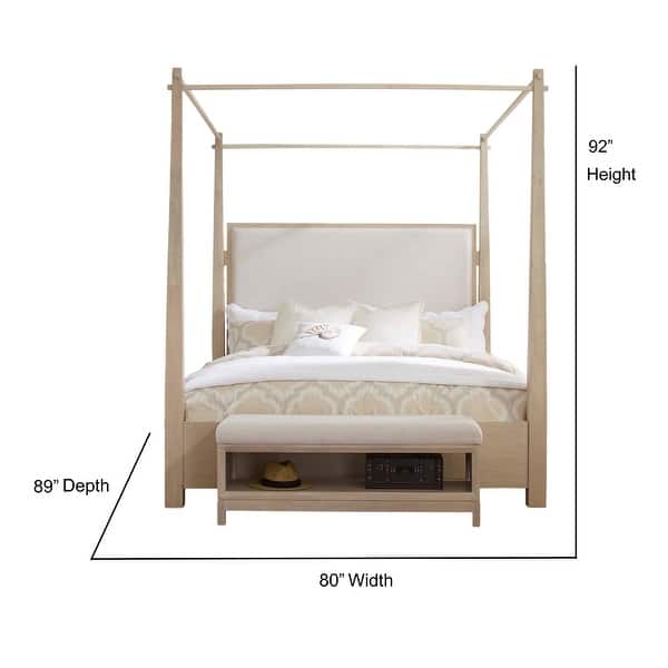 Boca Grande Upholstered Canopy Bed by Panama Jack - Bed Bath & Beyond ...