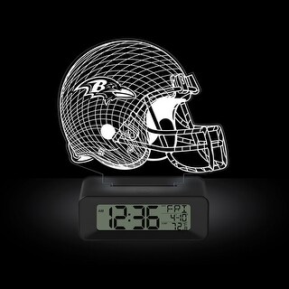 Game Time NFL Baltimore Ravens Color-Changing Led 3d Illusion Alarm ...