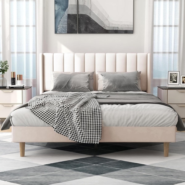 Alayah tufted upholstered platform bed store