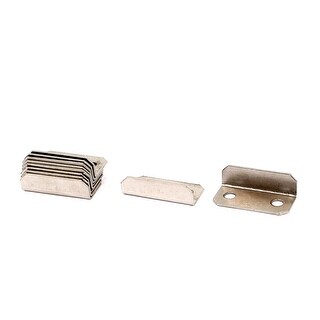 Home Office Angled Drawer Lock Strike Plate 27x13x9mm 10pcs - Silver ...