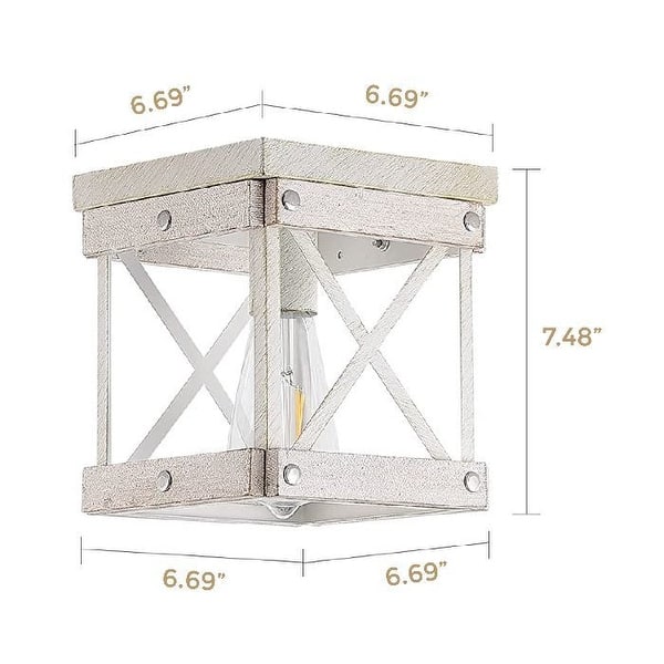 1-Light flush ceiling light fixture Metal hall lights ceiling mount ...