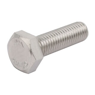 M10x35mm 304 Stainless Steel Reverse Thread Hex Head Type Screws ...