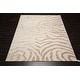 Hand Made Wool & Faux Silk Animal Print Modern Area Rug Ivory - Bed ...