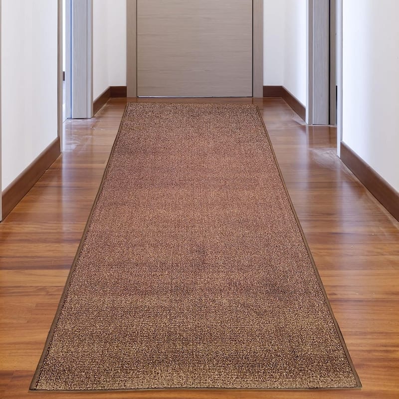 solid color brown rug