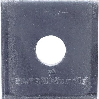Simpson Strong-Tie 3/4 Bearing Plate BP3/4 Unit: EACH Contains 80 per ...