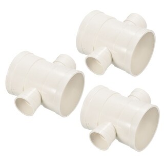 4.68x1.95inch Pipe Fitting, 3x Splitter Duct Flat 4 way Hose Connector ...