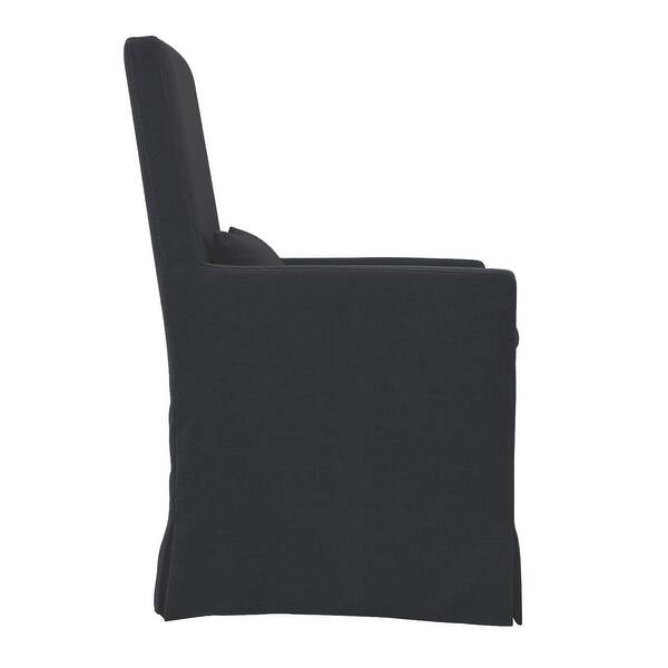 Padma's Plantation Sandspur Beach Style Arm Dining Chair with Casters ...