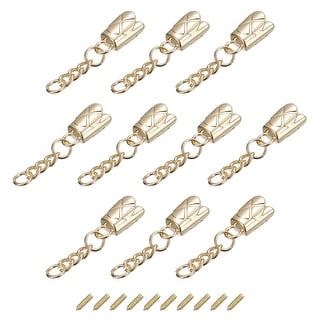 0.51" Cord End Cap Terminator Cord Finding for Jewelry Making, 24Pcs ...