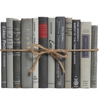 Decorative Books - Vintage Granite Book Bundle - 1 Foot of Grey Books ...