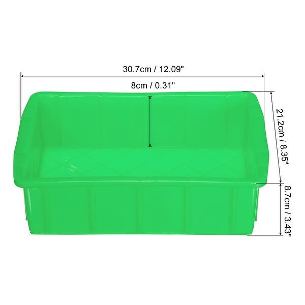 12"x8"x3" Lab Tray Rectangle Utility Stackable Box Craft Organizer ...