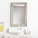Champagne Bead Beveled Rectangular Wall Mirror - Clear - Bed Bath ...
