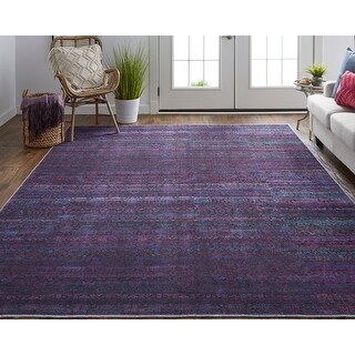Welch Oriental Black/Purple Area Rug - On Sale - Bed Bath & Beyond ...
