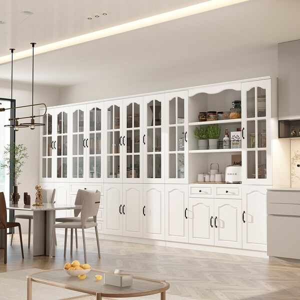 Modular White Contemporary Office Storage Display Cabinet w UV Finish Bed Bath Beyond 38428097
