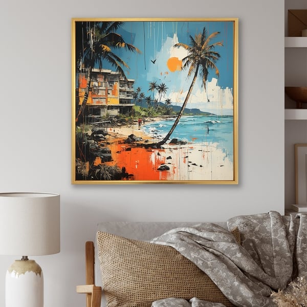 beach print landscape