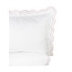 Embroidered Percale Crisp Cotton Double Scallopier Duvet Set and Sham ...