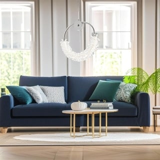 Adjustable Height LED Hanging Bar Crystal Chandelier - Bed Bath ...