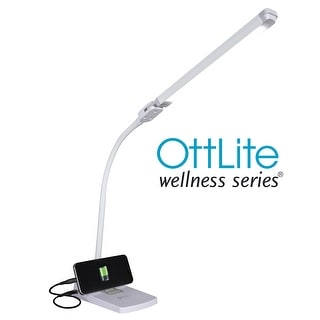 OttLite Swivel LED Desk Lamp with USB Charging and Stand - On Sale ...