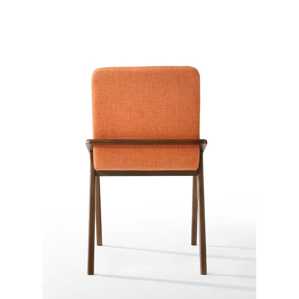 Modrest Zeppelin Modern Orange Dining Chair (Set of 2) - Bed Bath ...
