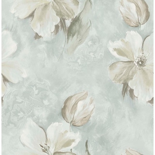 Seabrook Designs Brielle Watercolor Floral Unpasted Wallpaper - On Sale ...