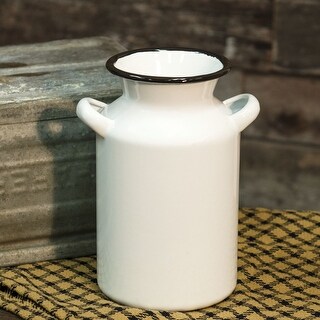 Black Rim Enamel Milk Can - Bed Bath & Beyond - 36295793