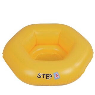 26" Yellow Inflatable STEP A Swimming Pool Baby Seat Float - Bed Bath ...