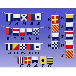 Letter M Cloth Nautical Alphabet Flag Decoration 20" - Bed Bath ...