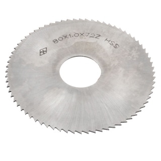 80mm x 1mm x 22mm Milling Cutter 72T Slitting Saw Blade Silver Tone ...