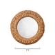 Jamie Young Strand Wood Beaded Round Wall Mirror - Bed Bath & Beyond ...