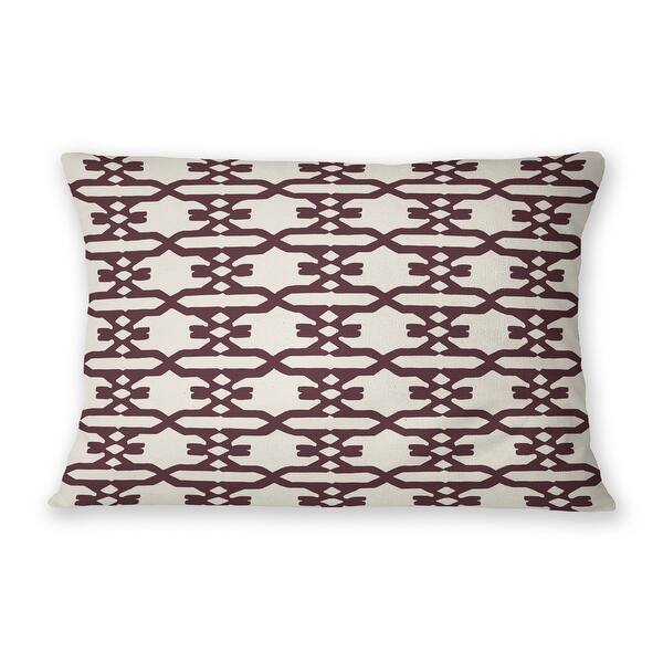 GEO LOGAN BLACK CHERRY Lumbar Pillow By Jenny Lund - Bed Bath & Beyond ...