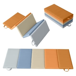 WOWMAX Folding Gymnastics Mat Tumbling Mat for Kids Adults Exercise ...