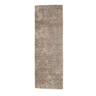 Wahi Rugs Transistional Abstract Broken Design Wool/Silk Hand Knotted 2 ...