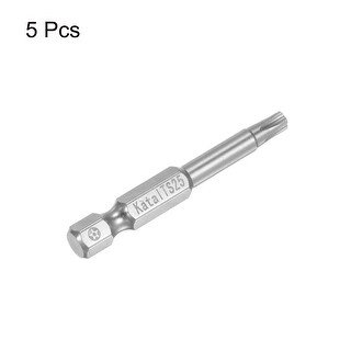 5pcs T25 Magnetic Security Star 5 Point Screwdriver Bit 1/4" Hex Shank ...