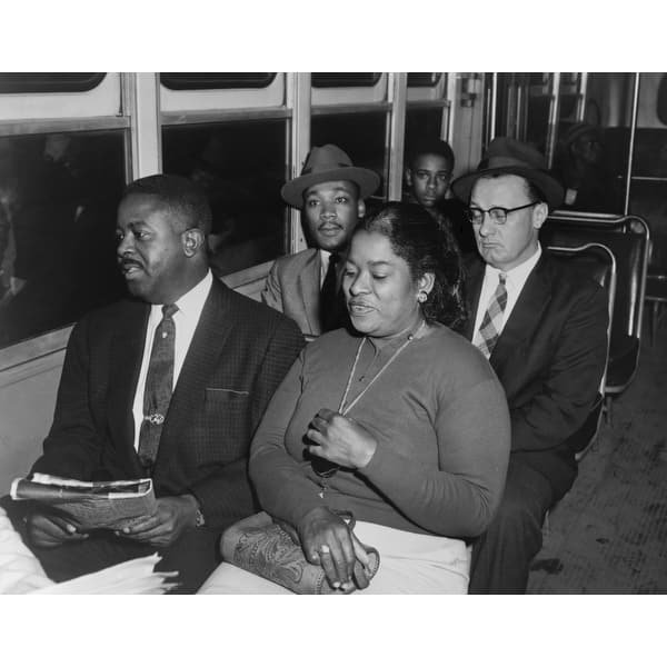 Martin Luther King And Others Take A Seat In The Front Of The Bus In ...