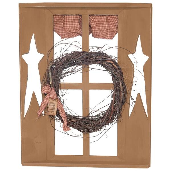 Farmhouse Large Decorative Window with Shutter - Bed Bath & Beyond ...