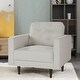 35 Inch Wide Accent Chair Upholstered Single Upholstered Lounge Club ...