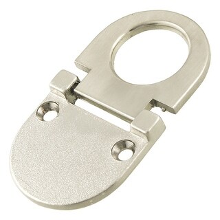 Cupboard Drawer Metal Flush Mount Pull Ring Handle Silver Tone - Silver ...