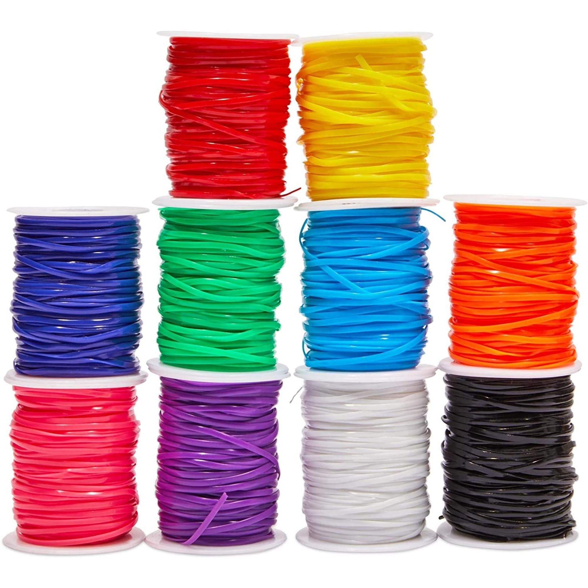coloured plastic string