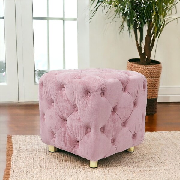18 L Velvet Upholstered Ottoman Bed Bath Beyond 40031965