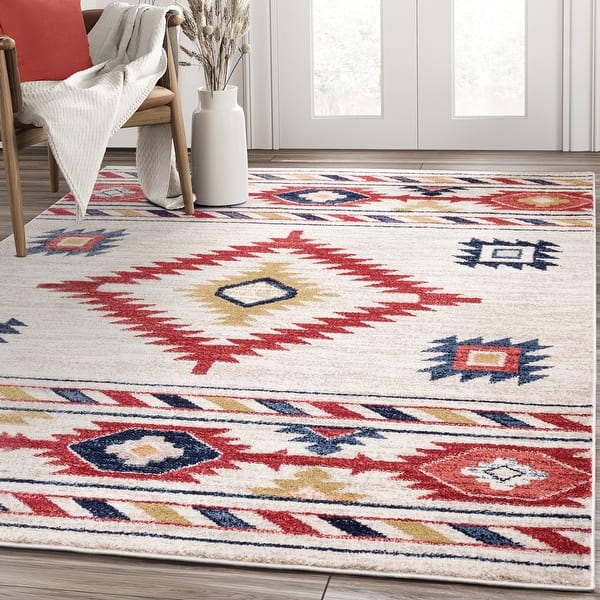 Abani Rugs Sedona SED230A Mexican Southwestern Beige Terra Area Rug ...