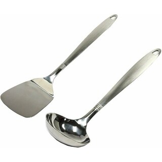 Stainless Solid Spatula Turner & Ladle Set - Bed Bath & Beyond - 39473724