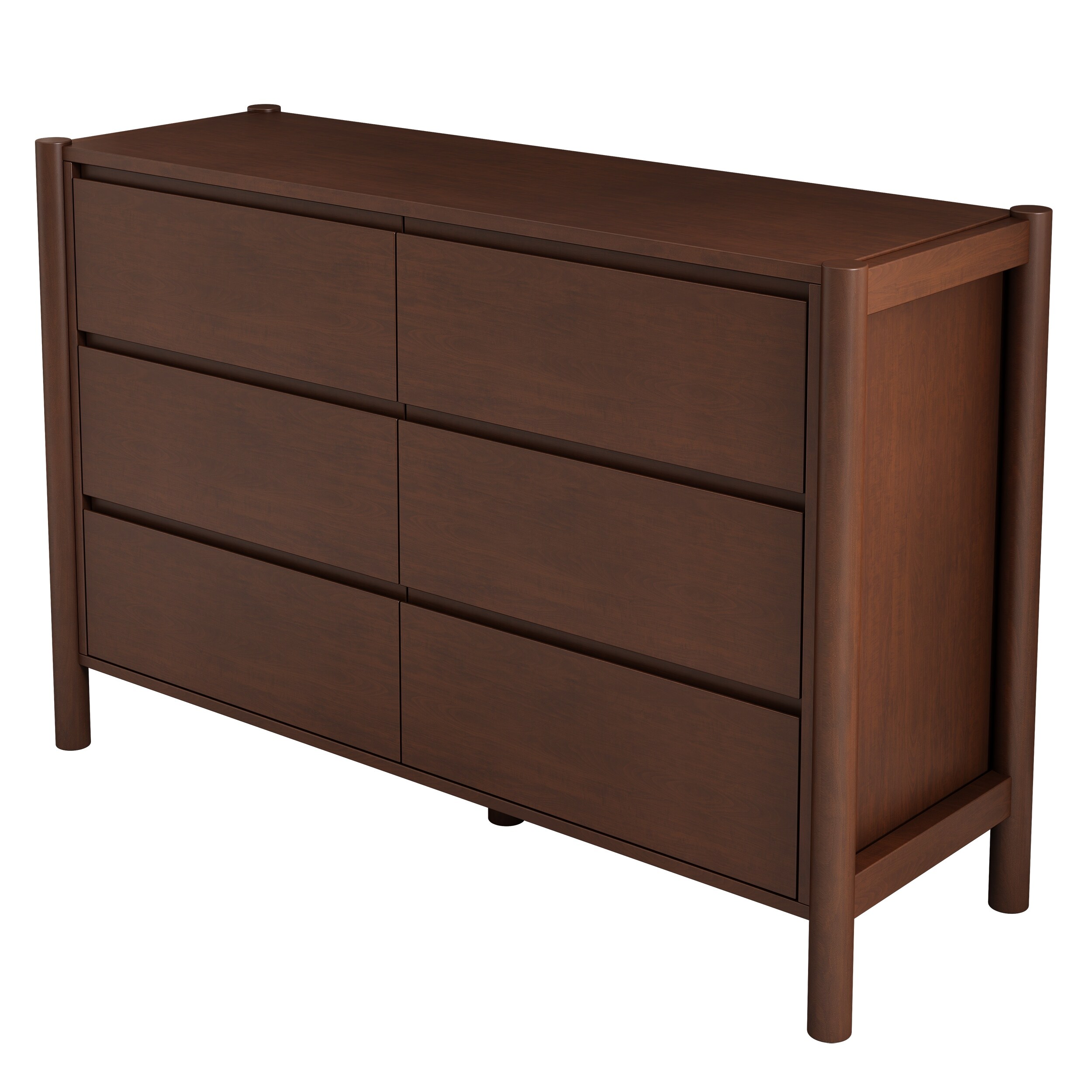 Mid Century Modern Wood 6 Drawer Dresser Bed Bath Beyond 38450990