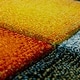 Colorful Living Room Rug with geometric Squares, Multi-Colored - Bed ...
