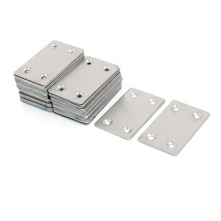 50pcs 60mmx38mmx1.5mm Stainless Steel Flat Mending Repair Plate Fixing ...