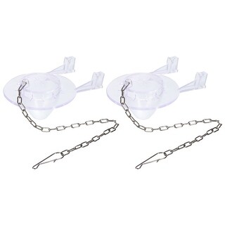 Toilet Stopper Flapper, 2pcs Fit 2" Flush Valve Toilet, Transparent ...