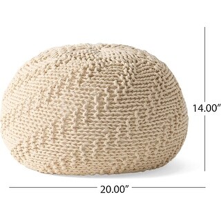 Charming Knitted Pouf for Stylish and Comfortable Living Spaces - Bed ...