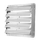 20-Inch Silver Aluminium Square Automatic Gravity Shutter Louver Vent ...